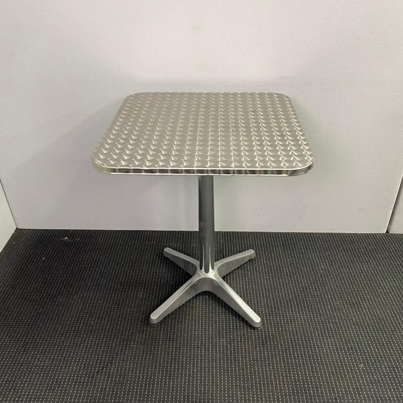 Cafe Table 600mm Stainless Steel - SOLD - Canterbury Used Office Furniture