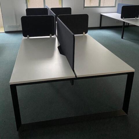 6 Person Desks with Partitions - 5400 x 1500 - 1 available - Canterbury ...